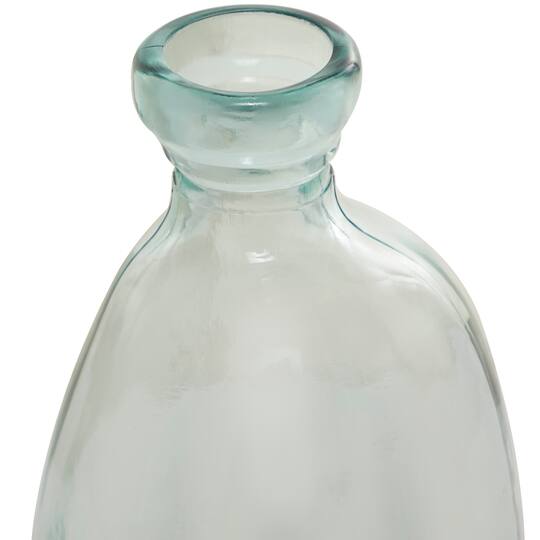 Clear Recycled Glass Handmade Spanish Vase 9 X 9 X 20 Michaels
